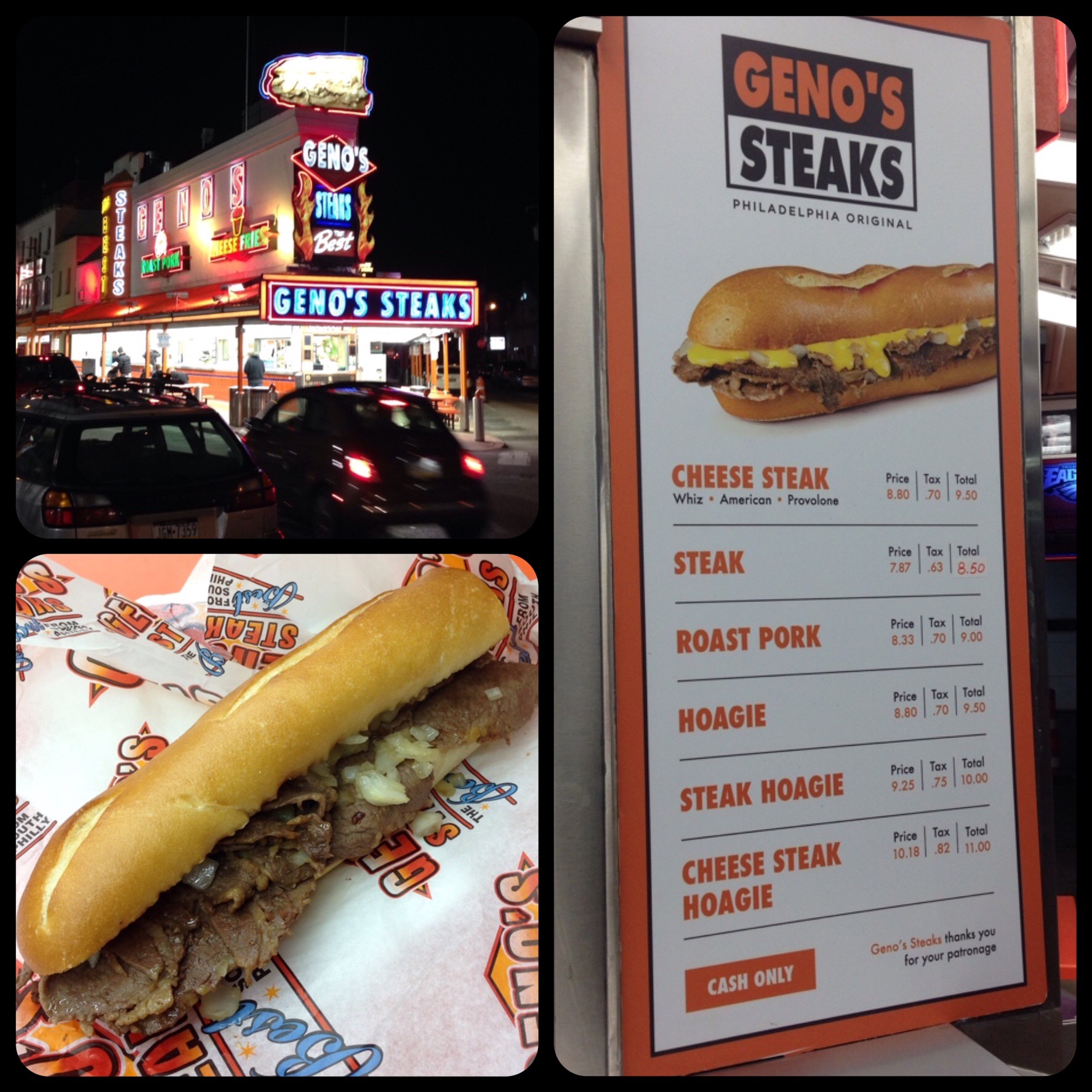 Philly Cheese Steak; Geno’s vs Pat’s – Philadelphia – Trencherman's Travels